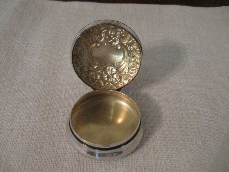 Victorian Sterling Ornate Monogrammed Pill Box Beautiful - Etsy