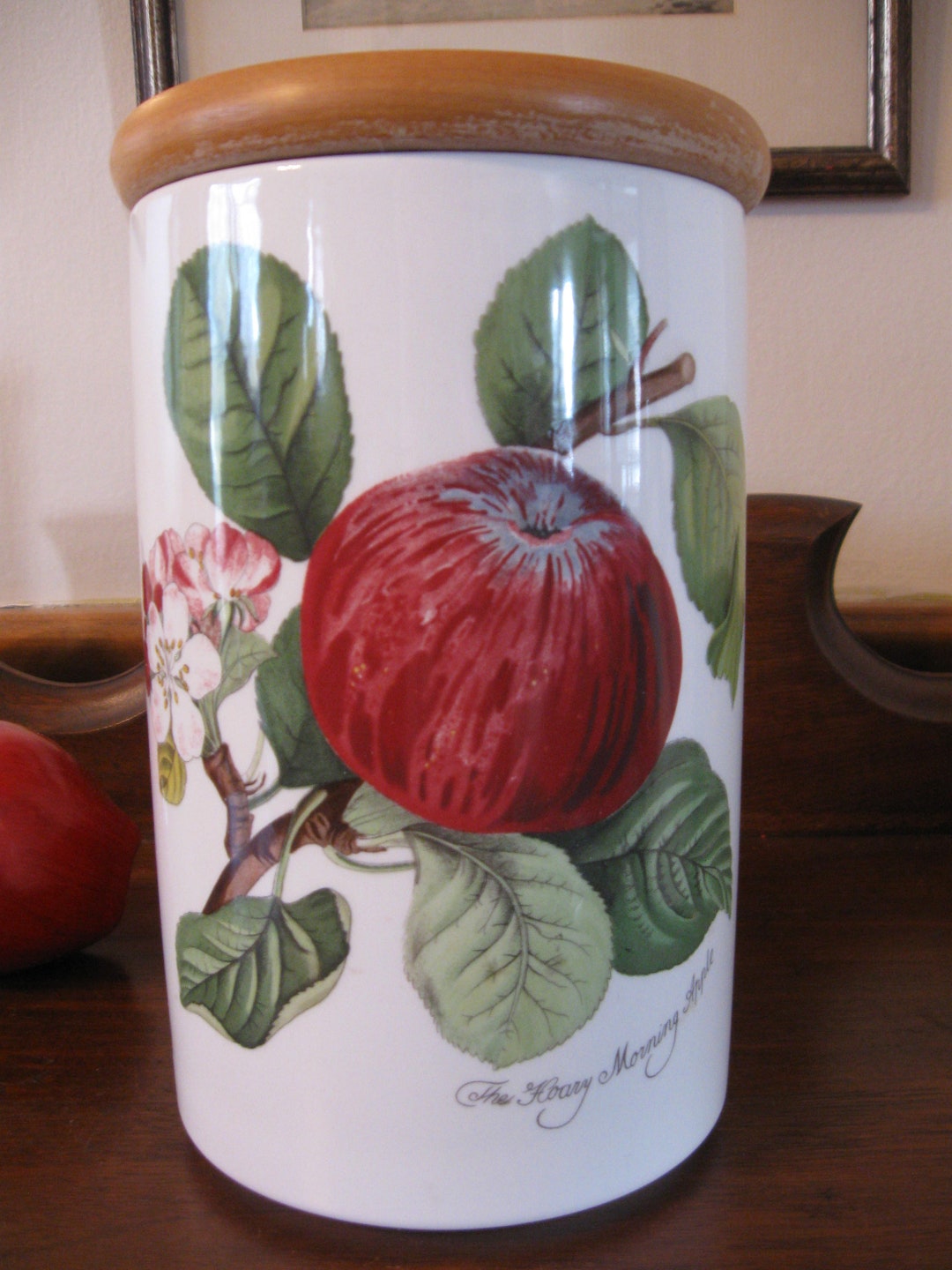Portmeirion Pomona Hoary Morning Apple 8 1/4 Canister in - Etsy