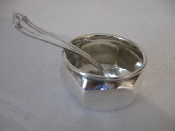 Inman Sterling Salt Spoon and Sterling Salt Cellar VG Spoon | Etsy