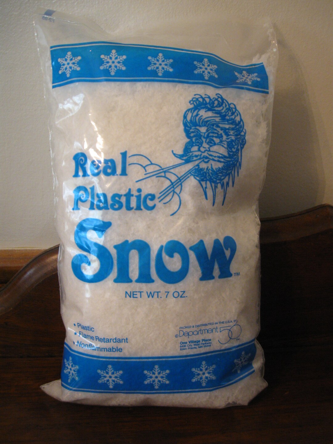 1980s Bag of Real Plastic Snow Dept 56 Unopened Excellent Condition 7oz ...