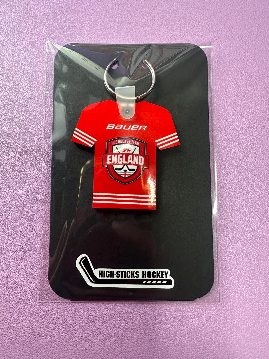 Personalised Ice Hockey Jersey Keyrings - Etsy UK