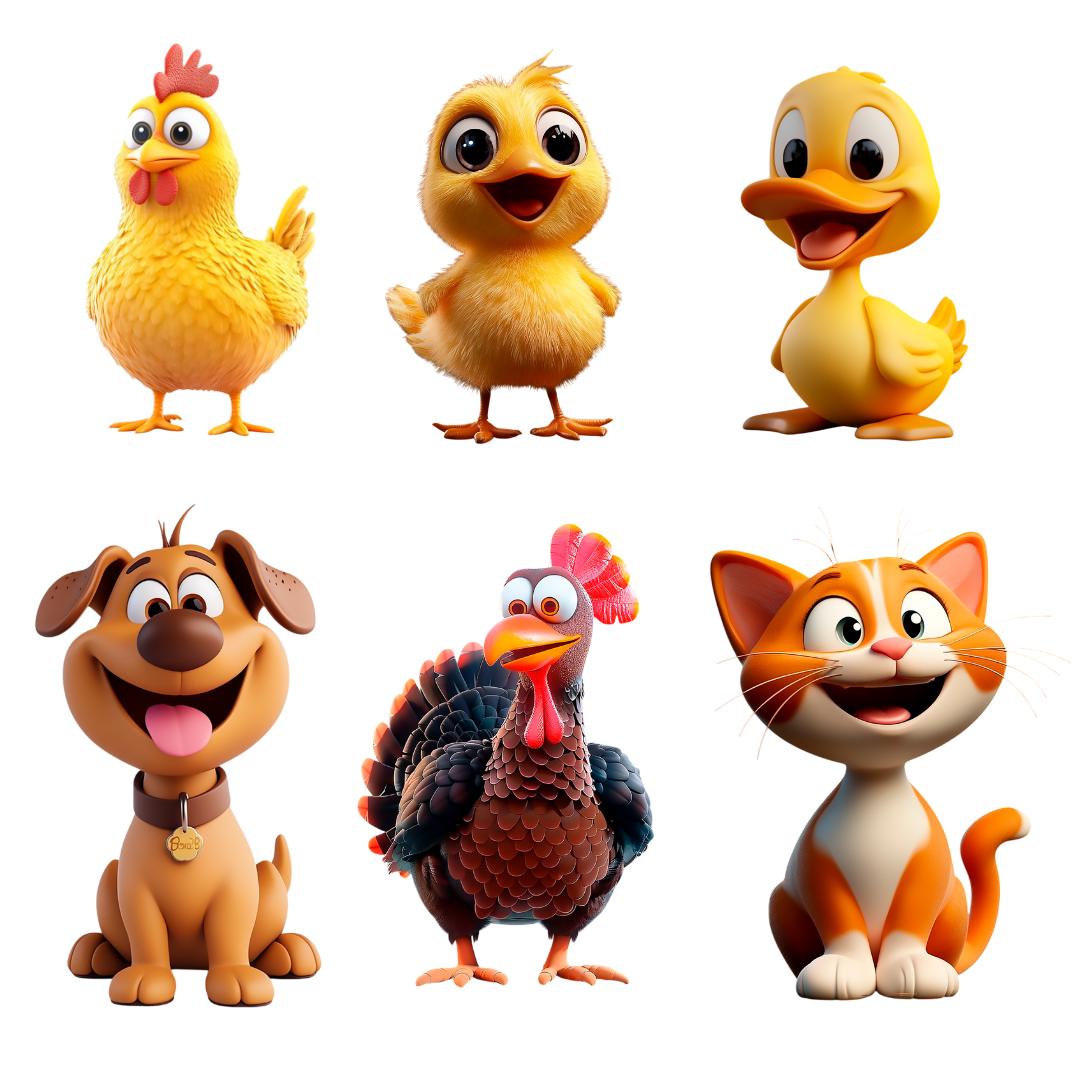 Farm Animals - 20PNG Clipart Pack - Etsy
