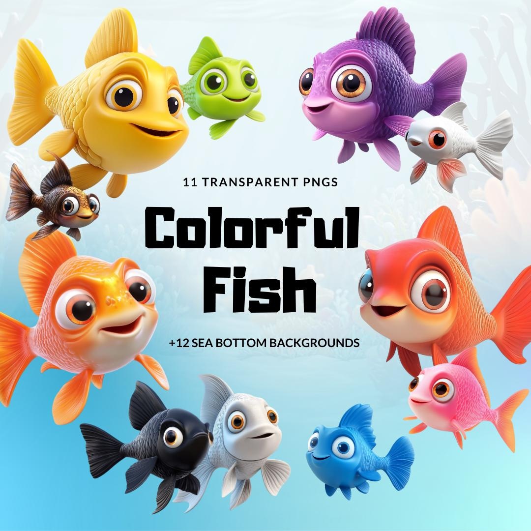 Ocean Clipart & Backgrounds Pack - Etsy