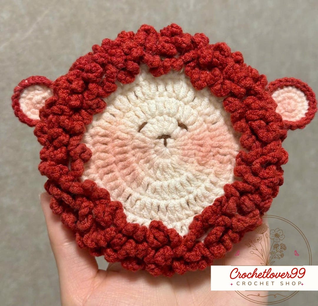 Sheep Coaster Crochet Pattern, Lamp Coaster Home Deco. How to Crochet ...