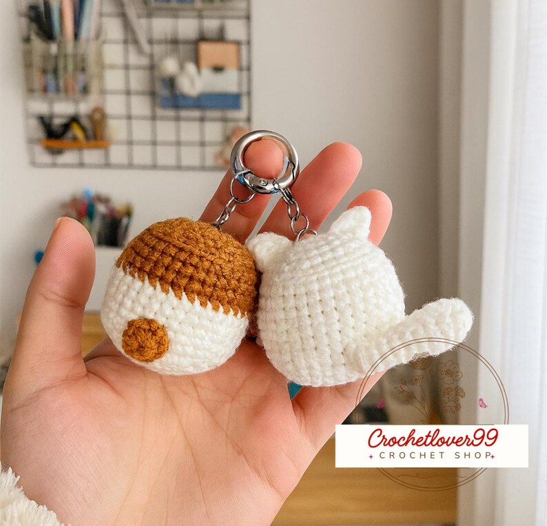 Mini Cat Amigurumi Crochet Pattern PDF, Cute Kitty Keychain Tutorial ...