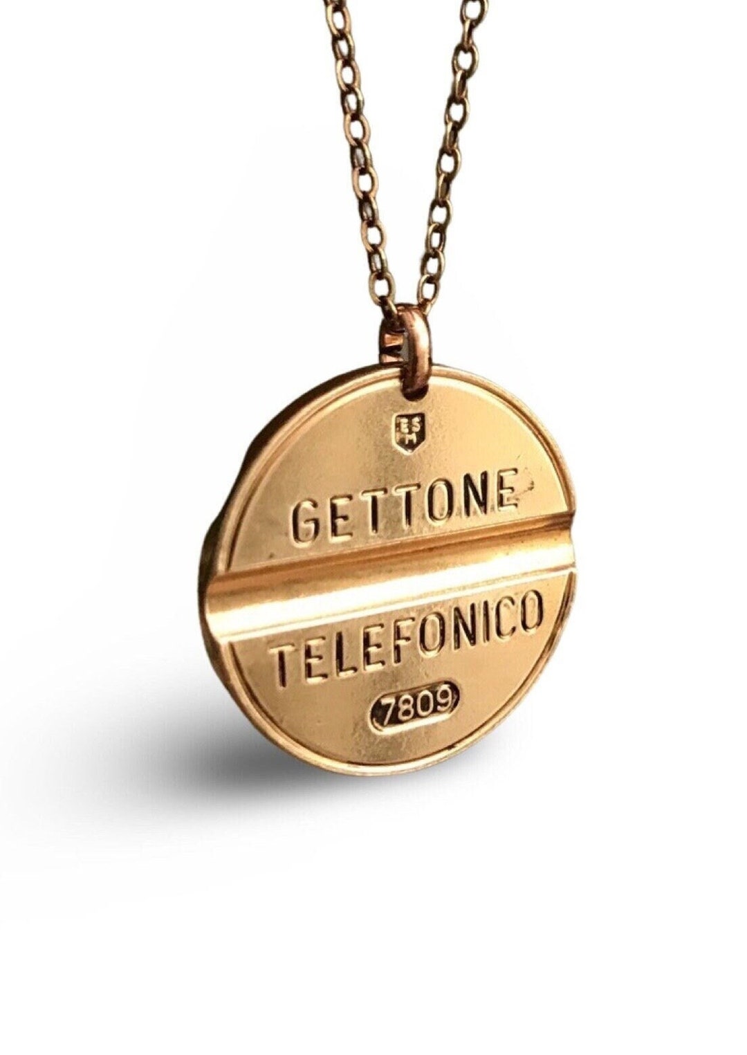 Authentic Vintage Italian "gettone Telefonico" Coin Necklace - Etsy