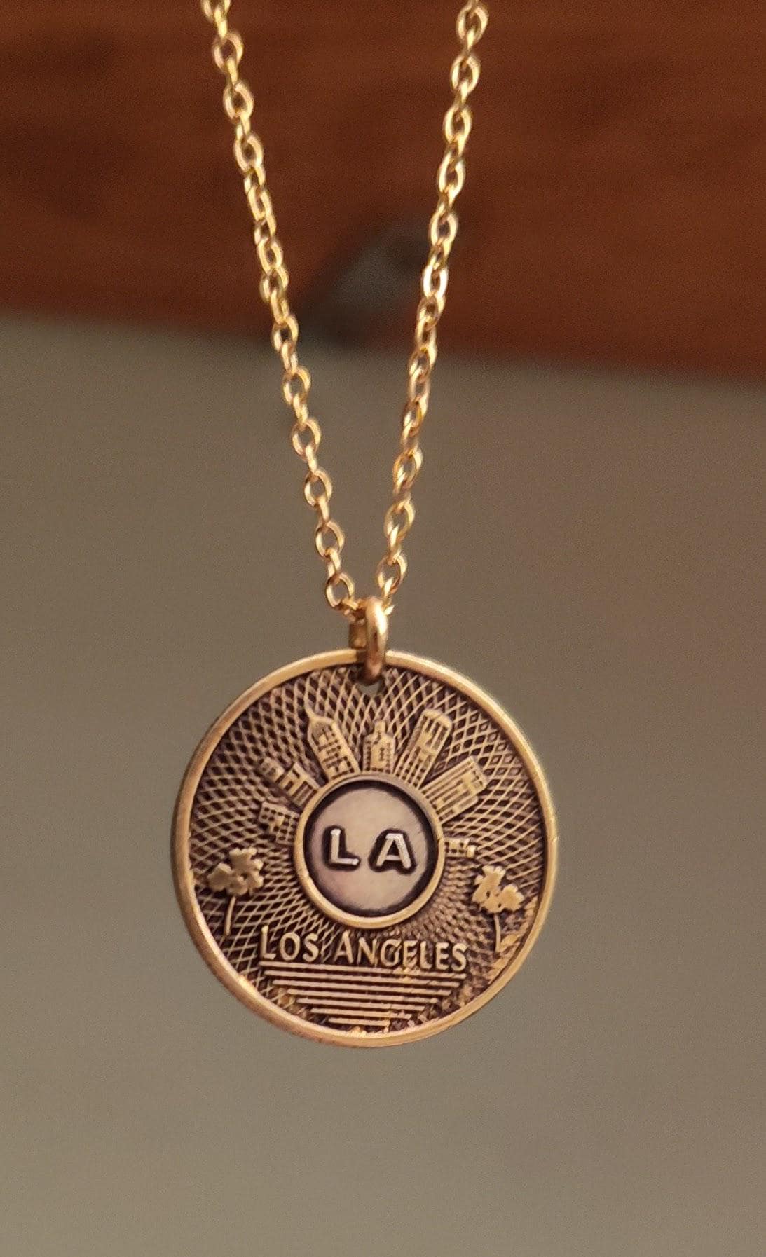 Authentic LA (los Angeles) Transit Token Necklace - Etsy