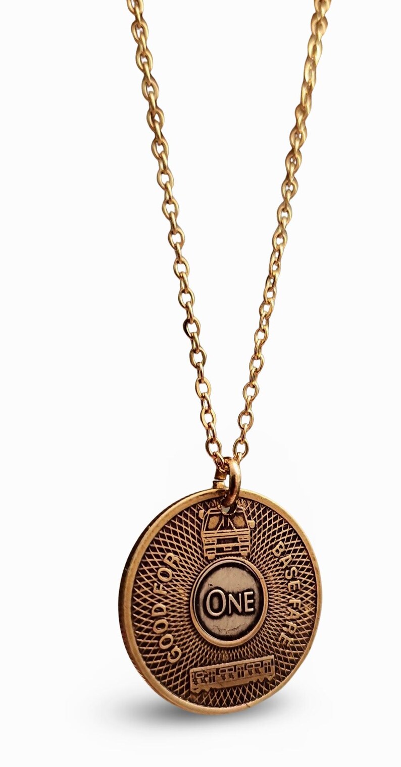 Authentic LA (los Angeles) Transit Token Necklace - Etsy