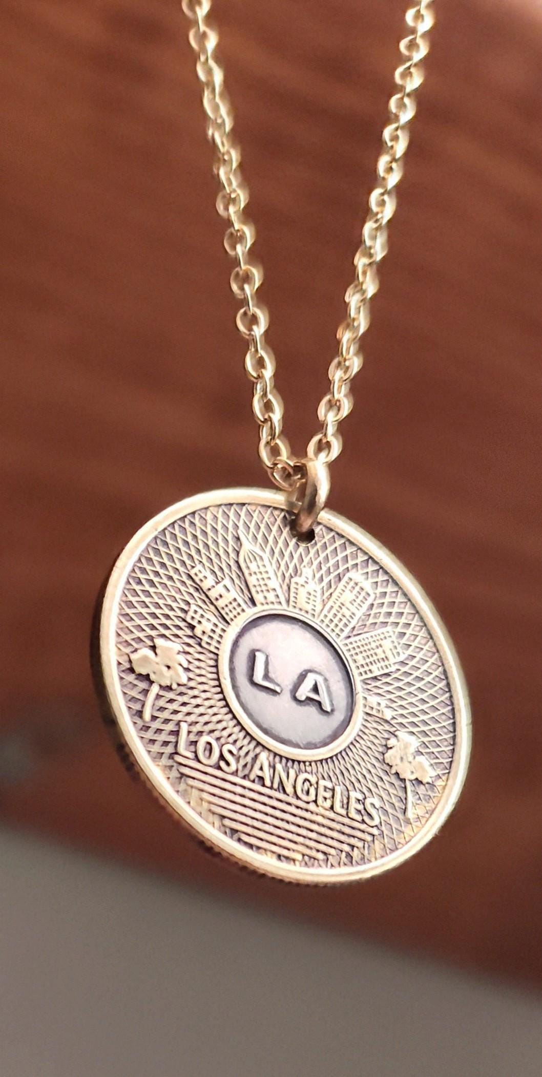 Authentic LA (los Angeles) Transit Token Necklace - Etsy