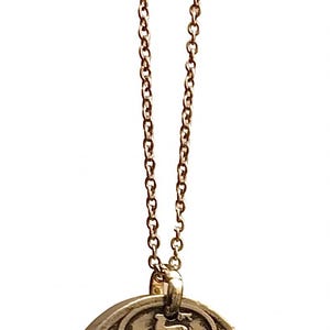 Authentic Vintage Israeli Asimon Telephone Token Coin Necklace (1966 ...