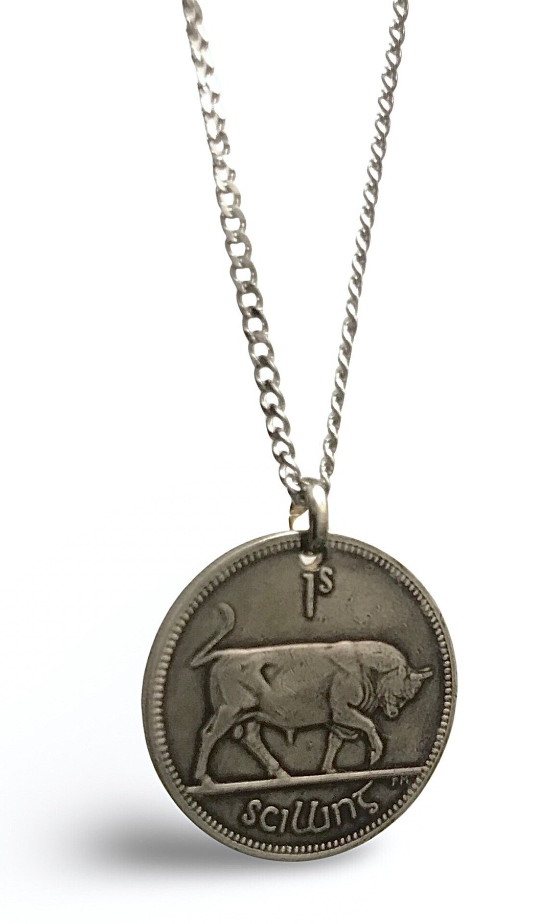 Authentic Irish Shilling Bull Coin Necklace 1928-1968 - Etsy