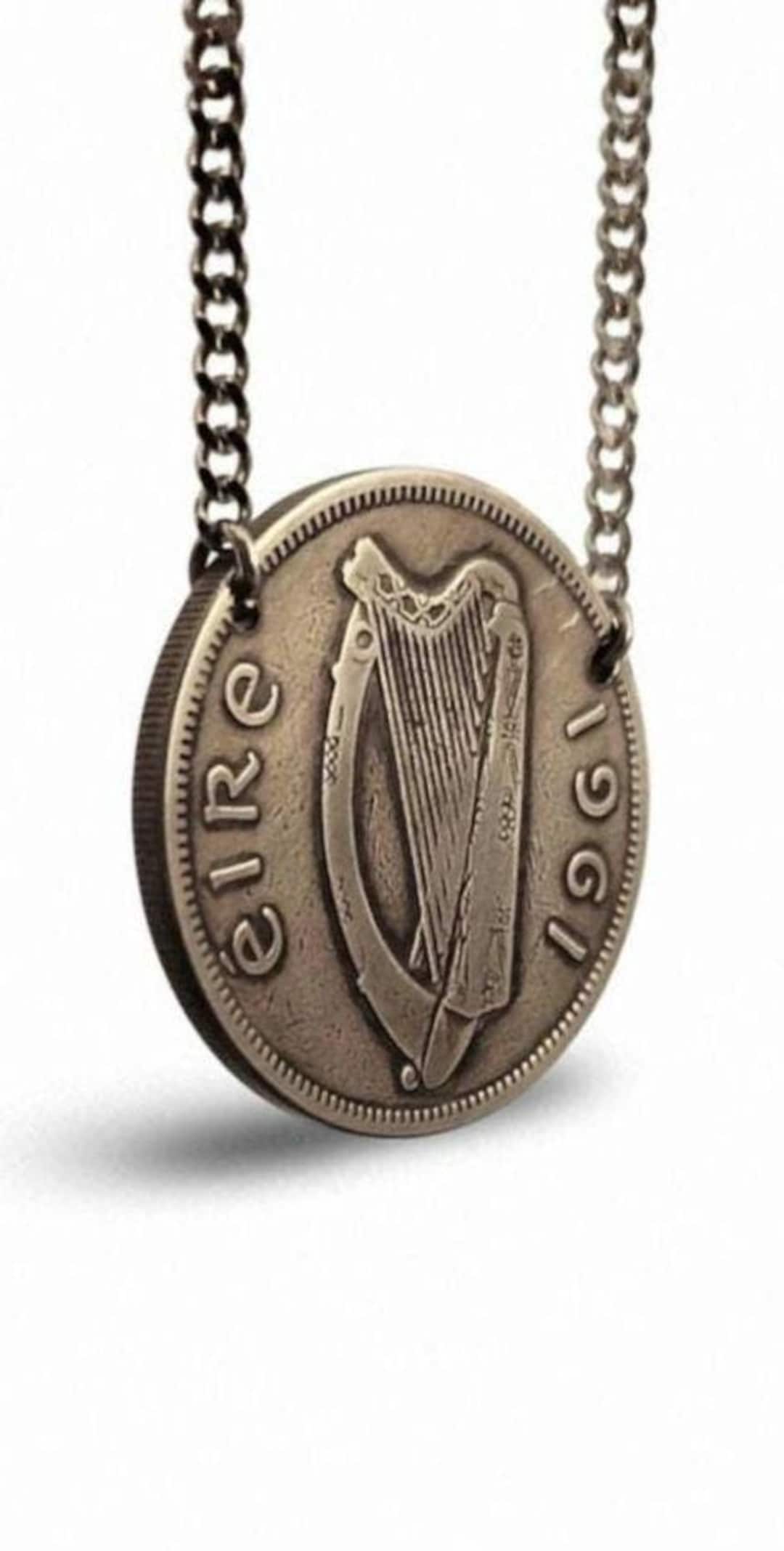 Authentic Irish Large Salmon Florin Coin Necklace (1928-1968) - Etsy