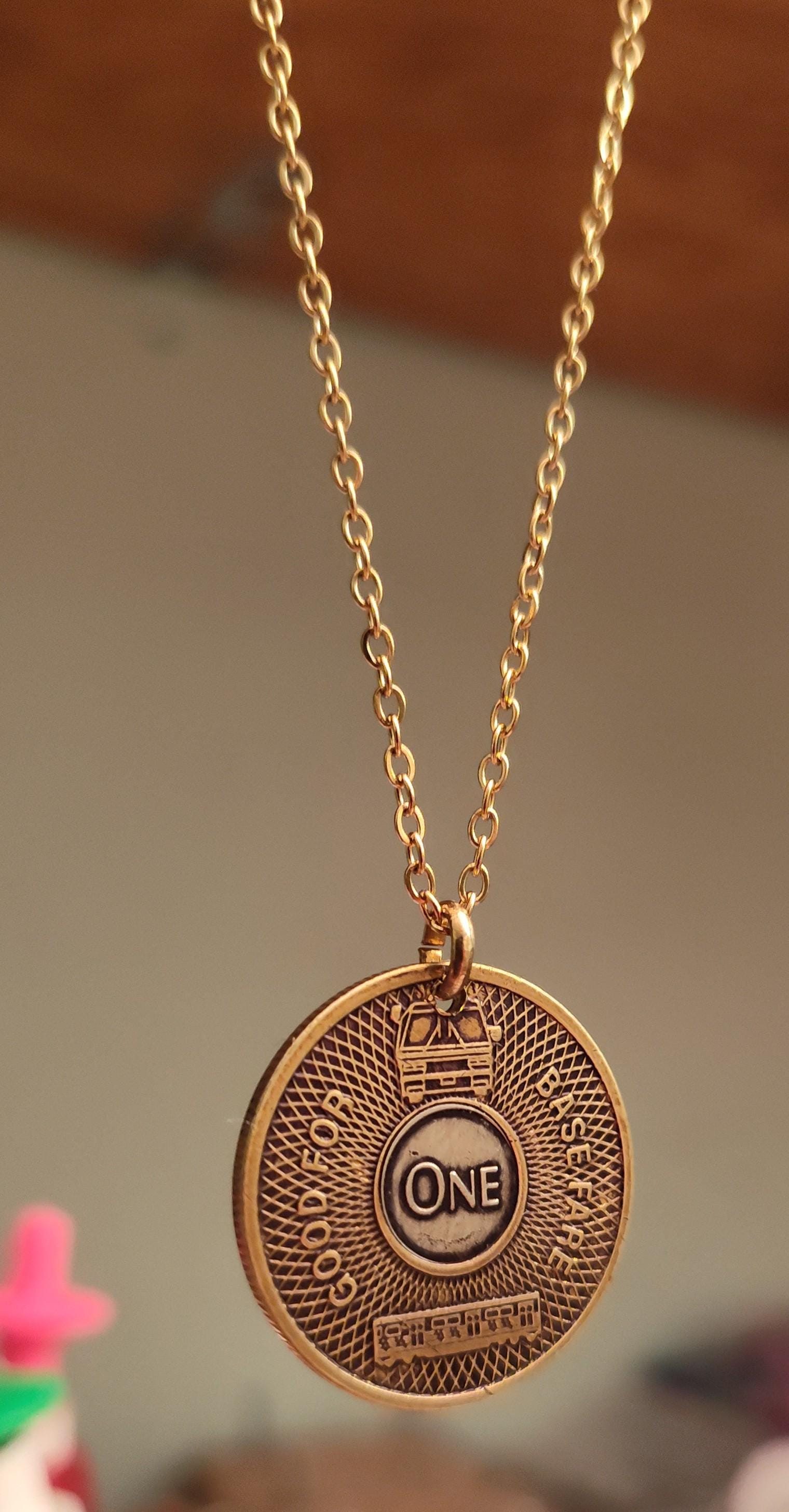 Authentic LA (los Angeles) Transit Token Necklace - Etsy