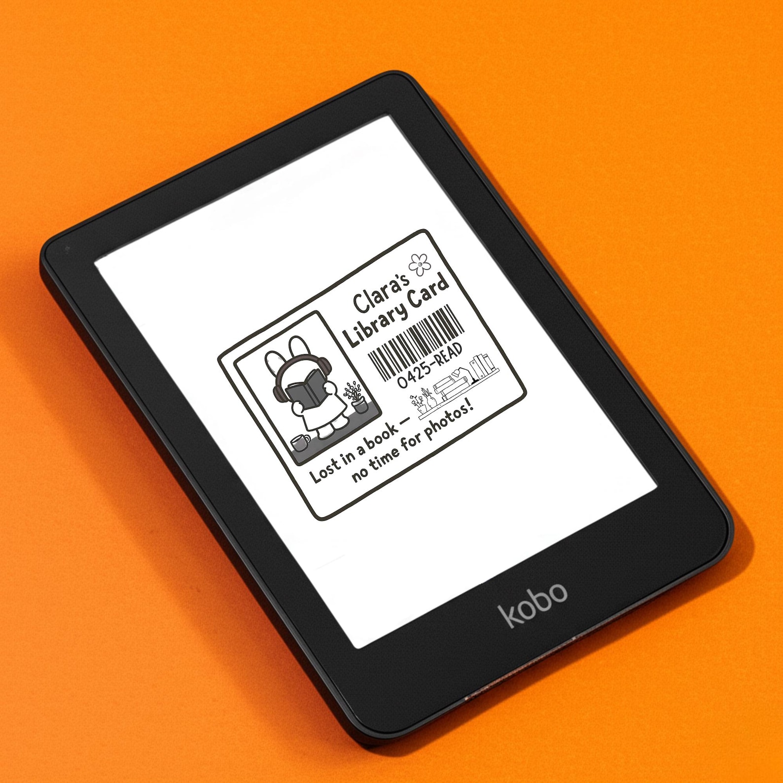 Personalized Kobo Libra/clara Lock Screen: Custom E-reader Wallpaper ...