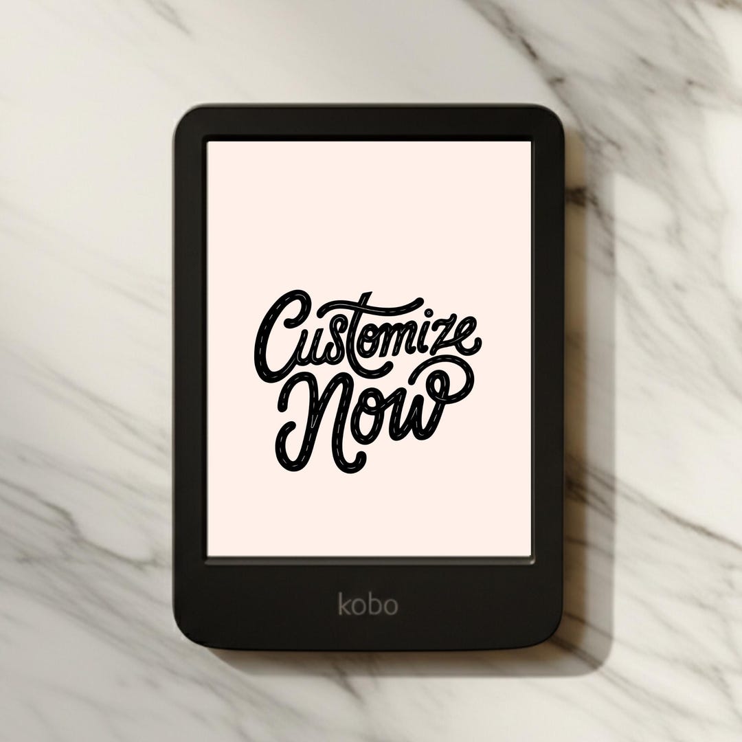 Custom Kobo Lockscreen, Personalized Ereader Wallpaper (digital File ...
