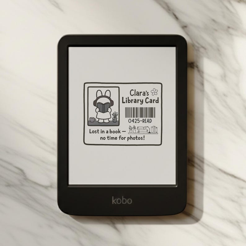 Personalized Kobo Libra/clara Lock Screen: Custom E-reader Wallpaper ...