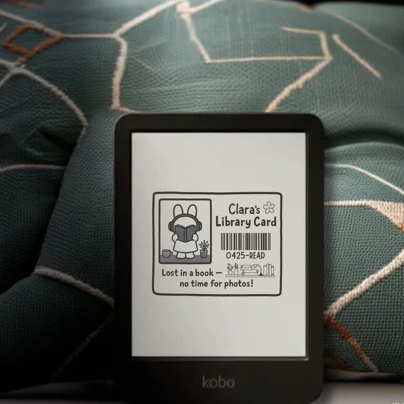 Personalized Kobo Libra/clara Lock Screen: Custom E-reader Wallpaper ...