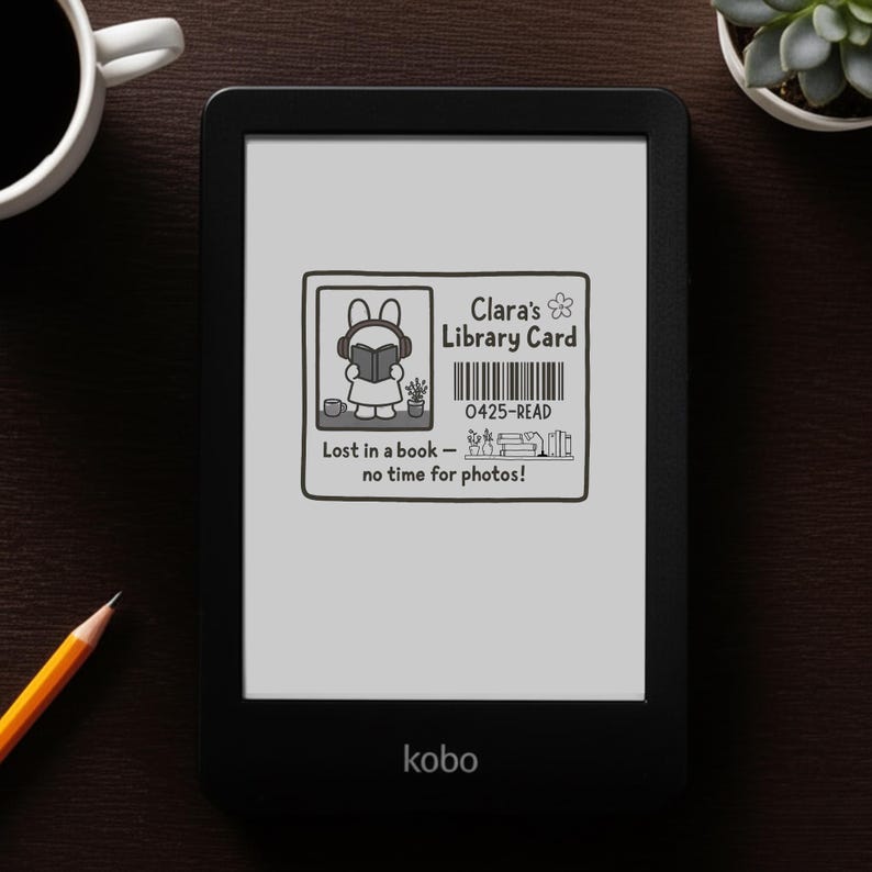 Personalized Kobo Libra/clara Lock Screen: Custom E-reader Wallpaper ...