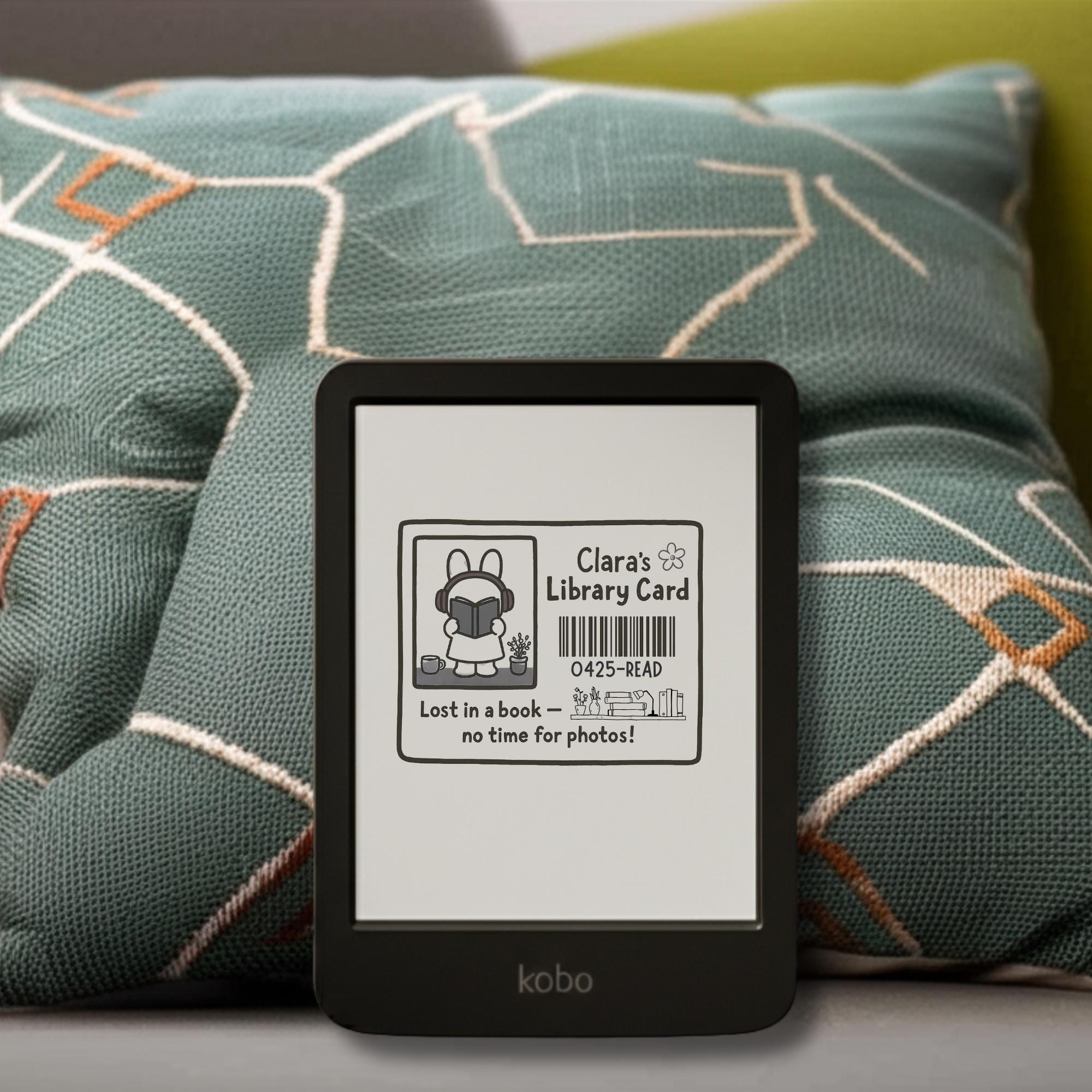 Personalized Kobo Libra/clara Lock Screen: Custom E-reader Wallpaper ...
