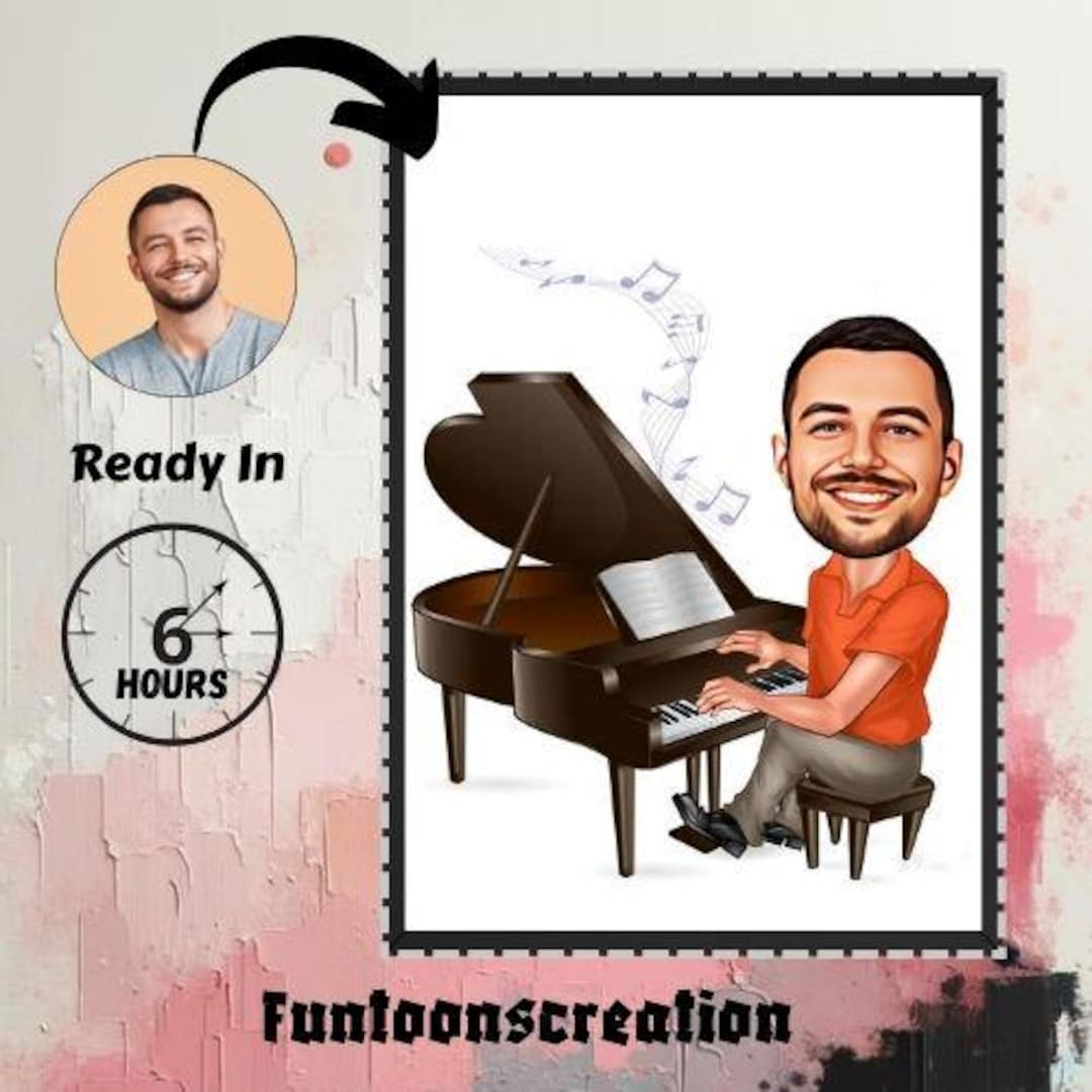 Custom Singer Caricature Portrait, Singer Caricature, Gift for ...