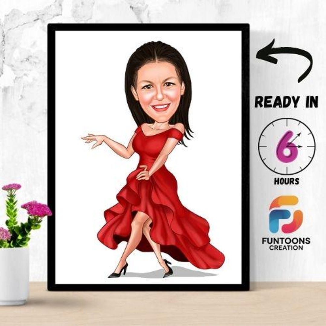 Custom Singer Caricature Portrait, Singer Caricature, Gift for ...
