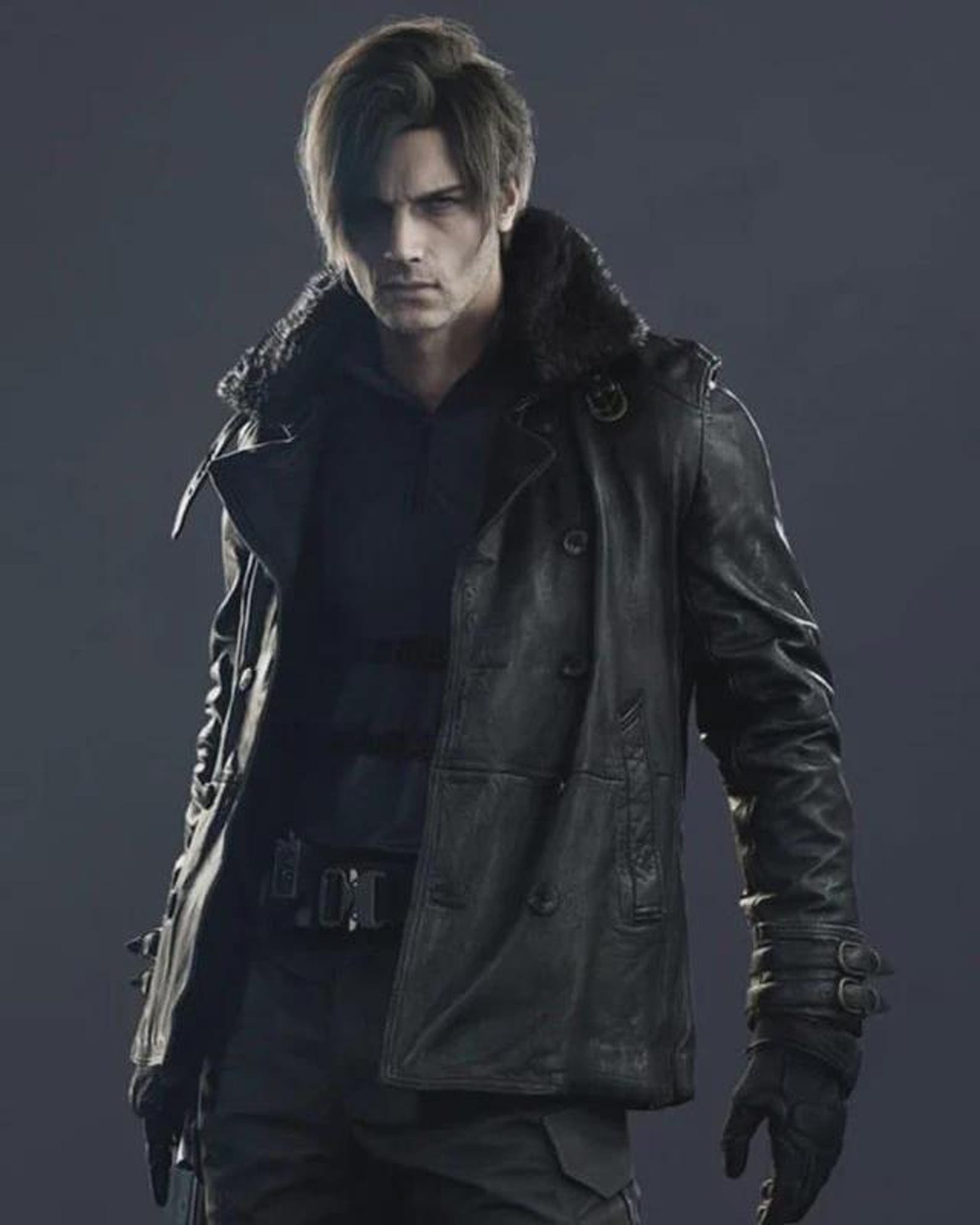 Leon Kennedy Resident Evil 4 Leather Jacket – RE4 Remake Cosplay Biker ...