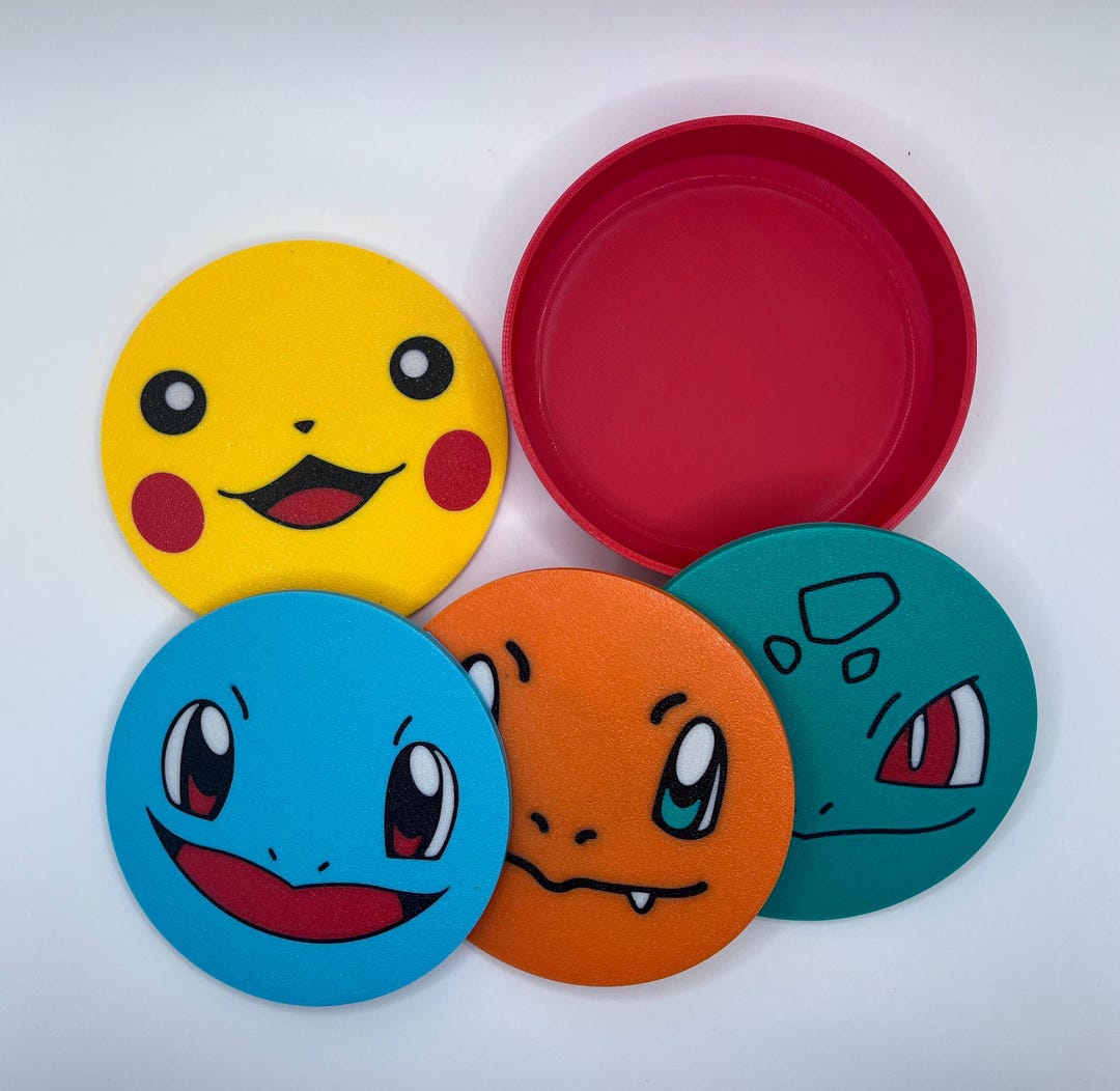 Pokémon Coaster Set - Etsy