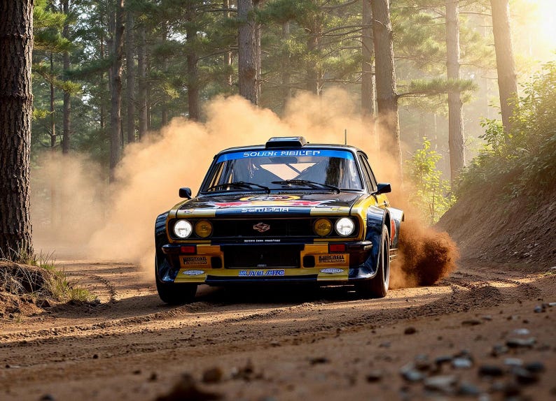 Classic Rally Car Prints | Motorsport Wall Art Set (digital Download ...