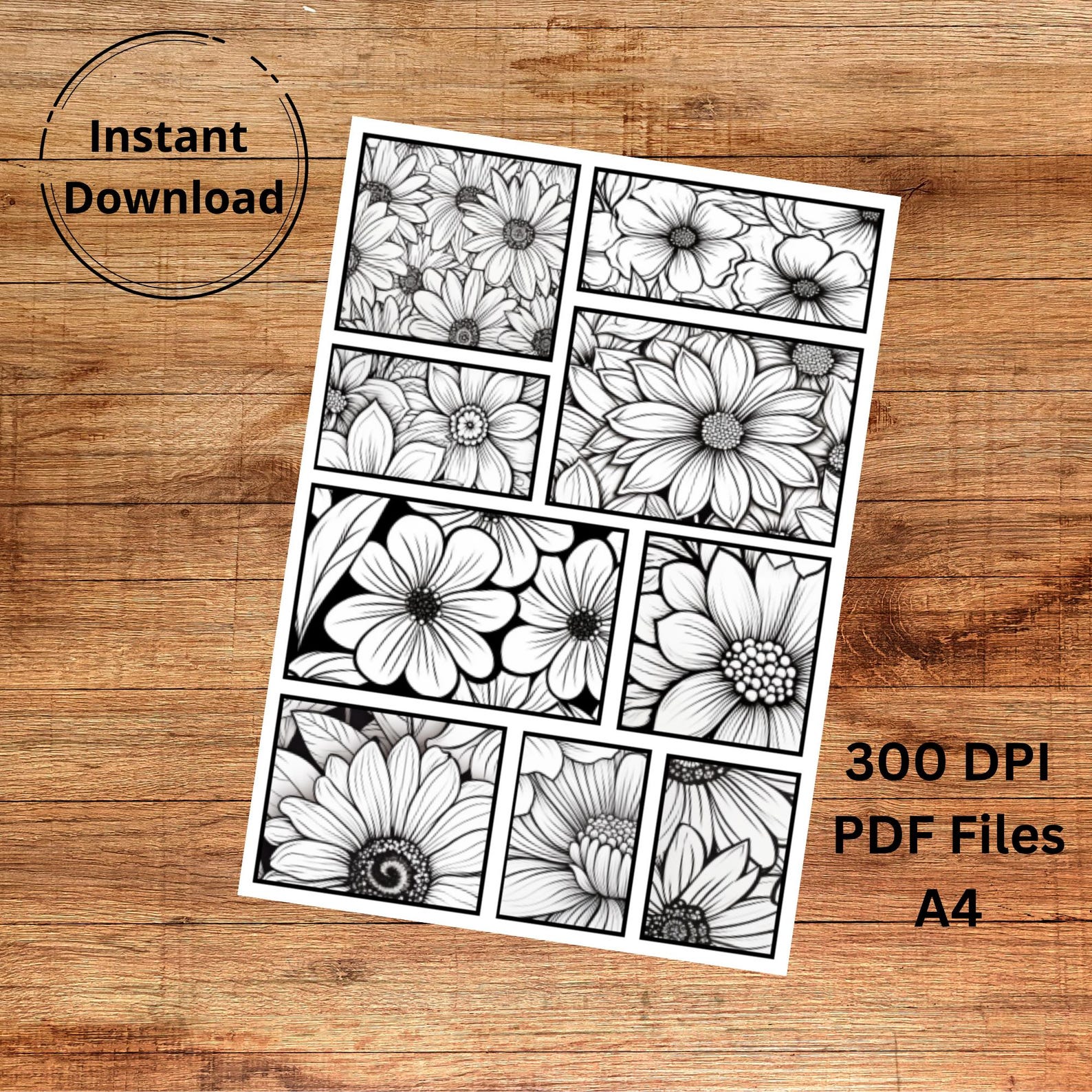 Flower Mindful Colouring Page - Plants and Flowers - Botanical ...