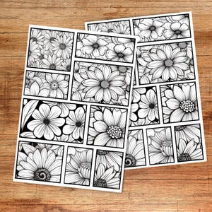 Flower Mindful Colouring Page - Plants and Flowers - Botanical ...