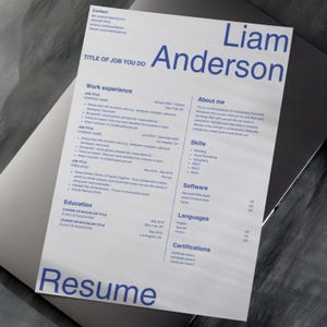 Simple Resume Template – Modern and Clean CV for Job Search, Easy-to ...