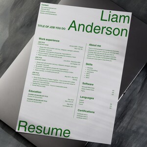 Clean Resume Template – Minimalist and Professional CV, Fully Editable ...