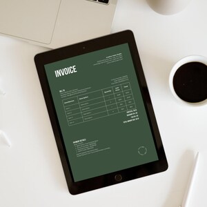 Editable Invoice Template - Custom Canva Invoice for Small Business ...