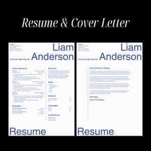 Simple Resume Template – Modern and Clean CV for Job Search, Easy-to ...