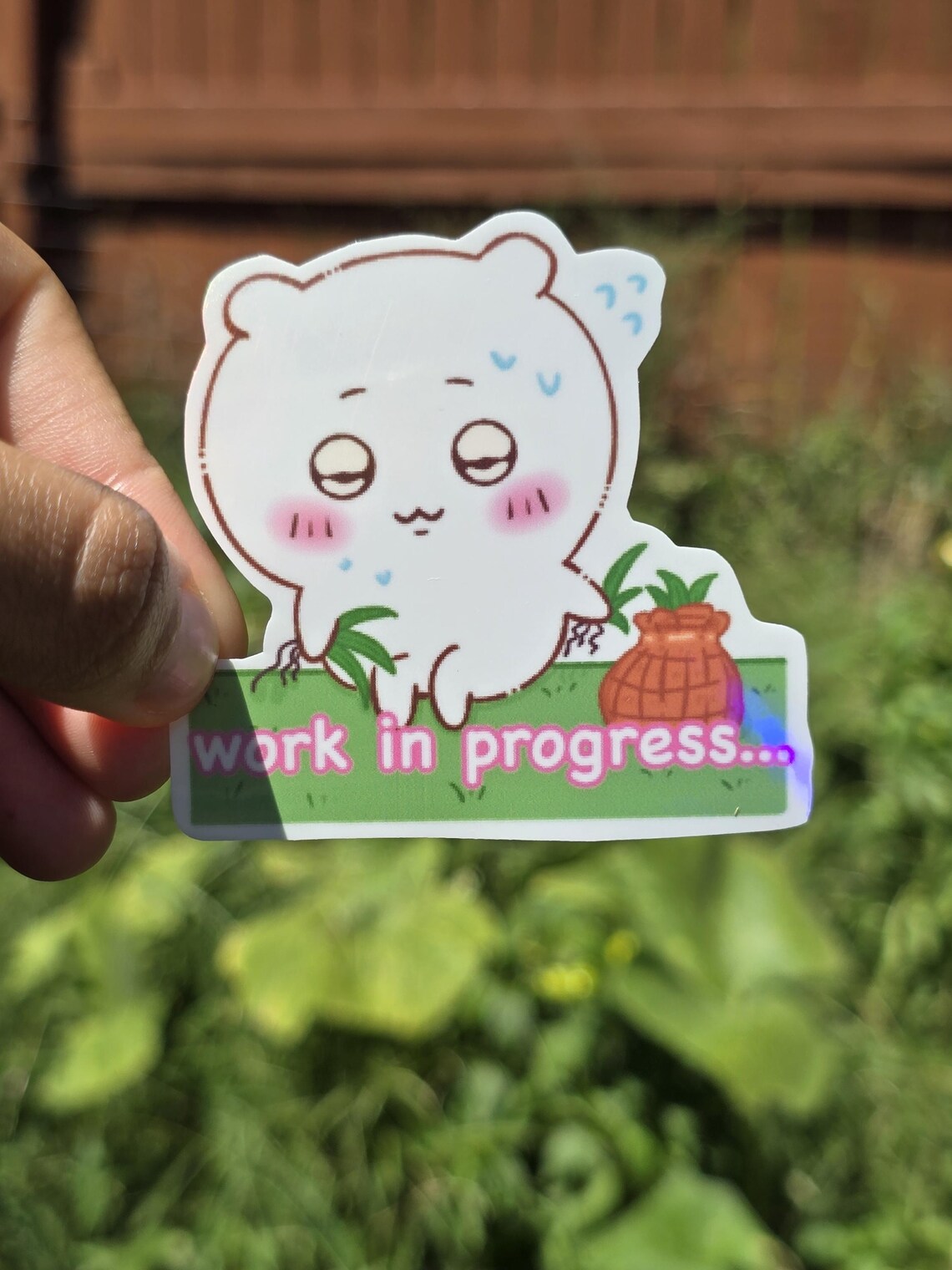 Work in Progress Chiikawa Sticker - Etsy