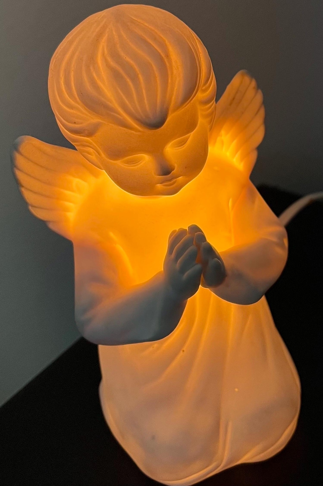 Vintage Light up Angel - Etsy