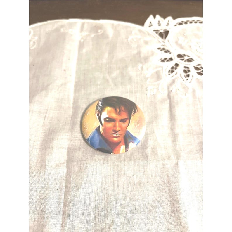 Elvis Presley Portrait Button - Etsy