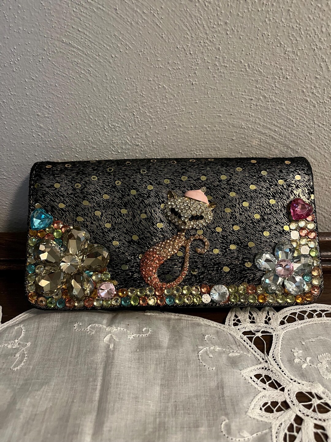 Sparkly Cat Wallet - Etsy