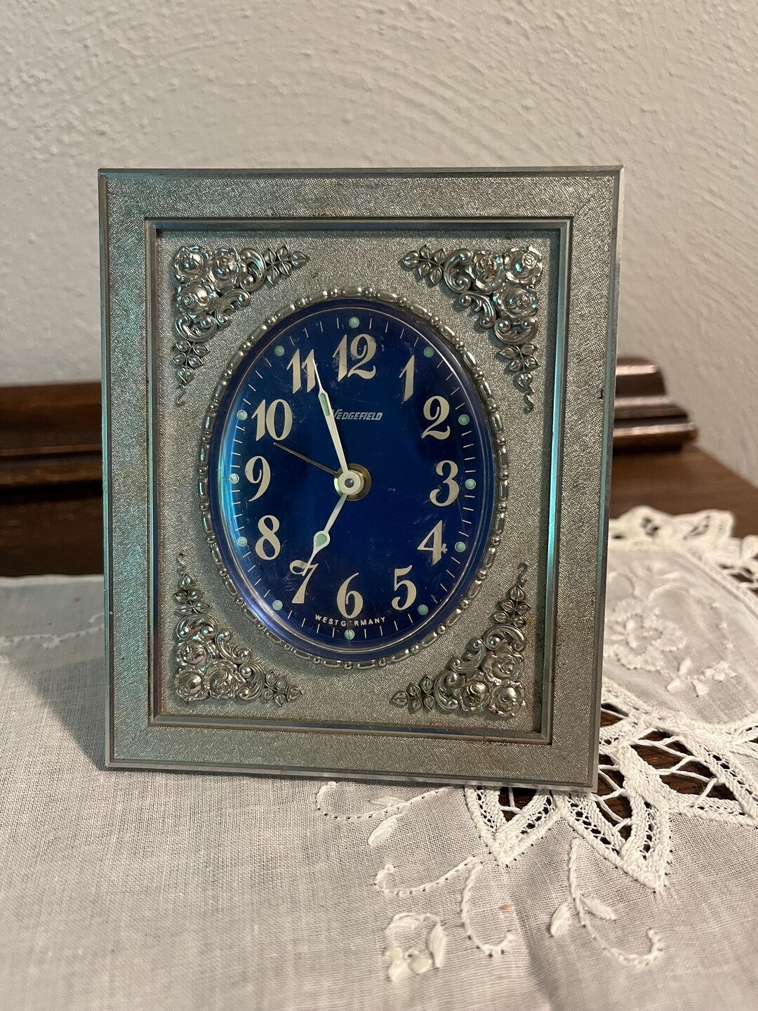 Vintage Wedgefield Desktop Bedside Alarm Clock West Germany - Etsy