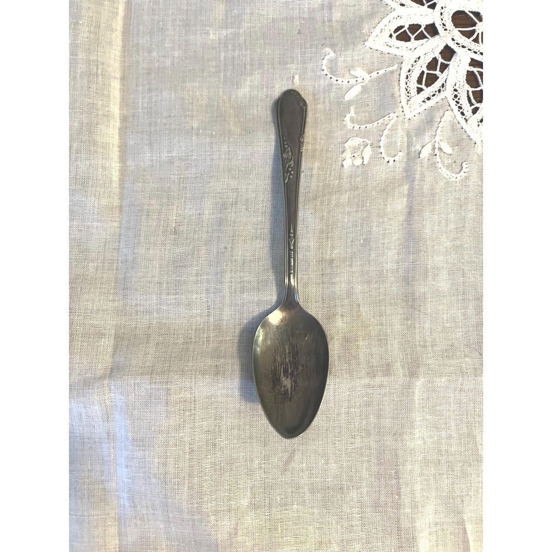 Small Silver Plate Wm A Rogers Spoon - Etsy