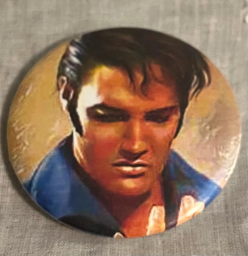 Elvis Presley Portrait Button - Etsy