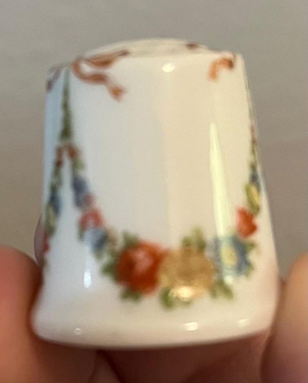 Vintage West Germany Floral Thimble - Etsy