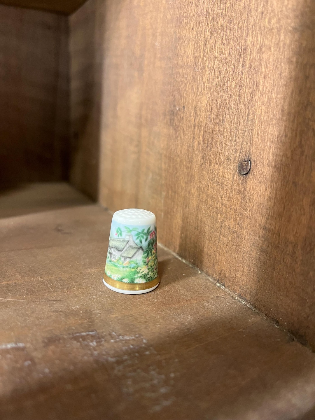 Royal Worcester Farm House Thimble - Etsy