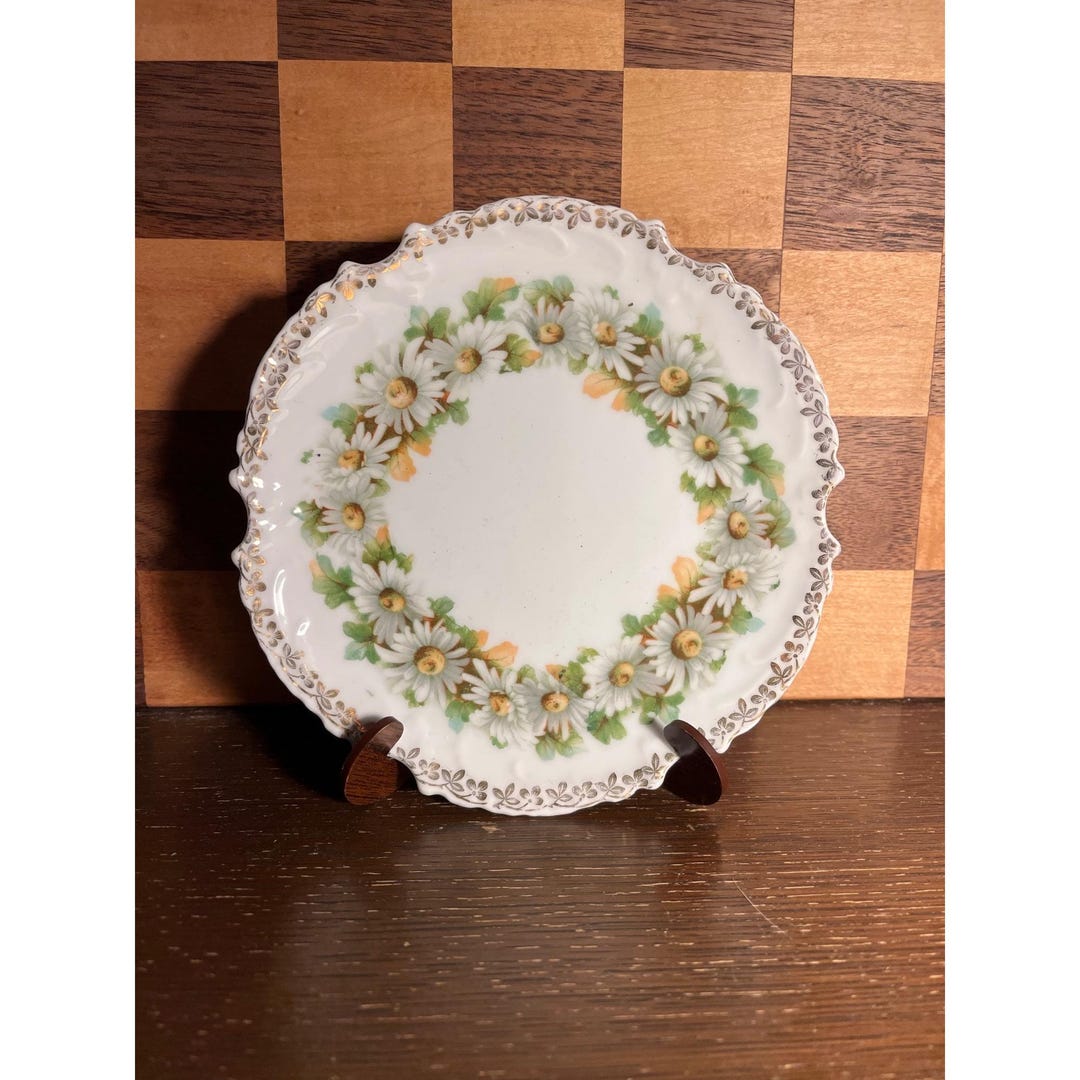 Daisy Bavarian Plate, Paperclip Glued to Back - Etsy
