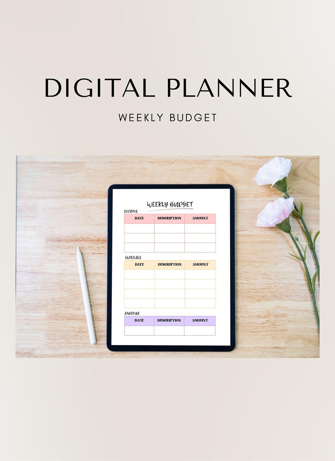 Weekly Budget Planner Canva, Budget Planner, Financial Planner ...