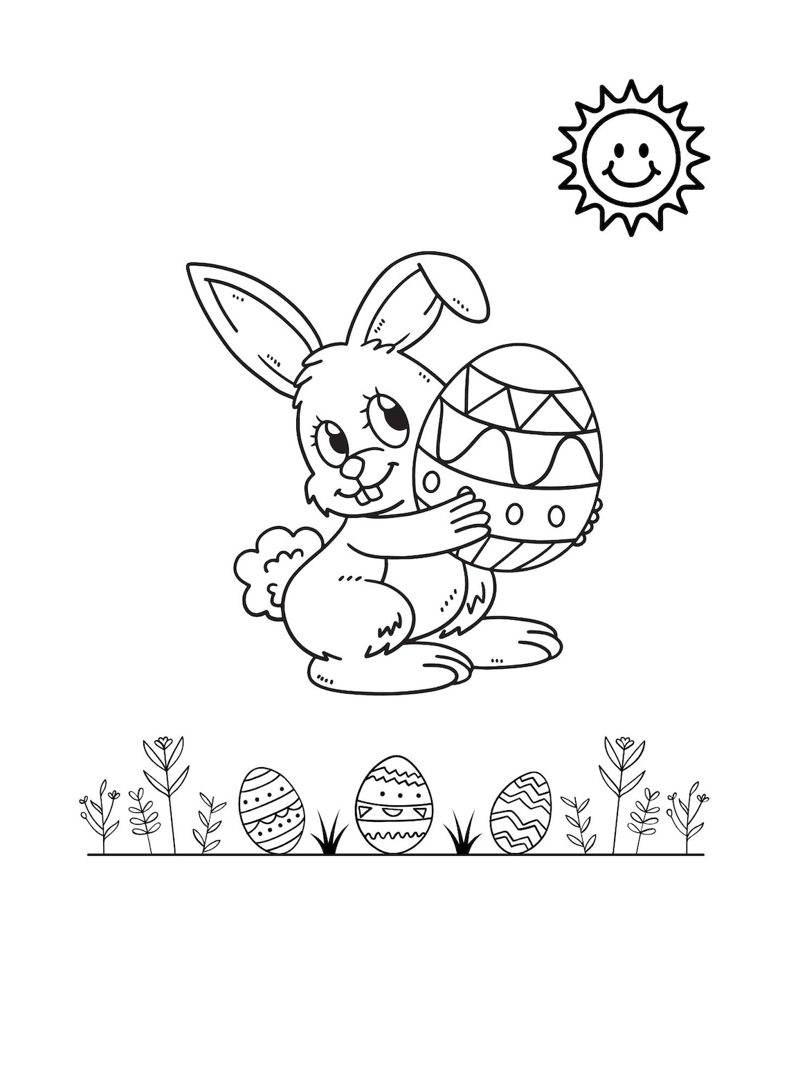 Easter Coloring Pages - Includes 10 Printable Pages - Etsy