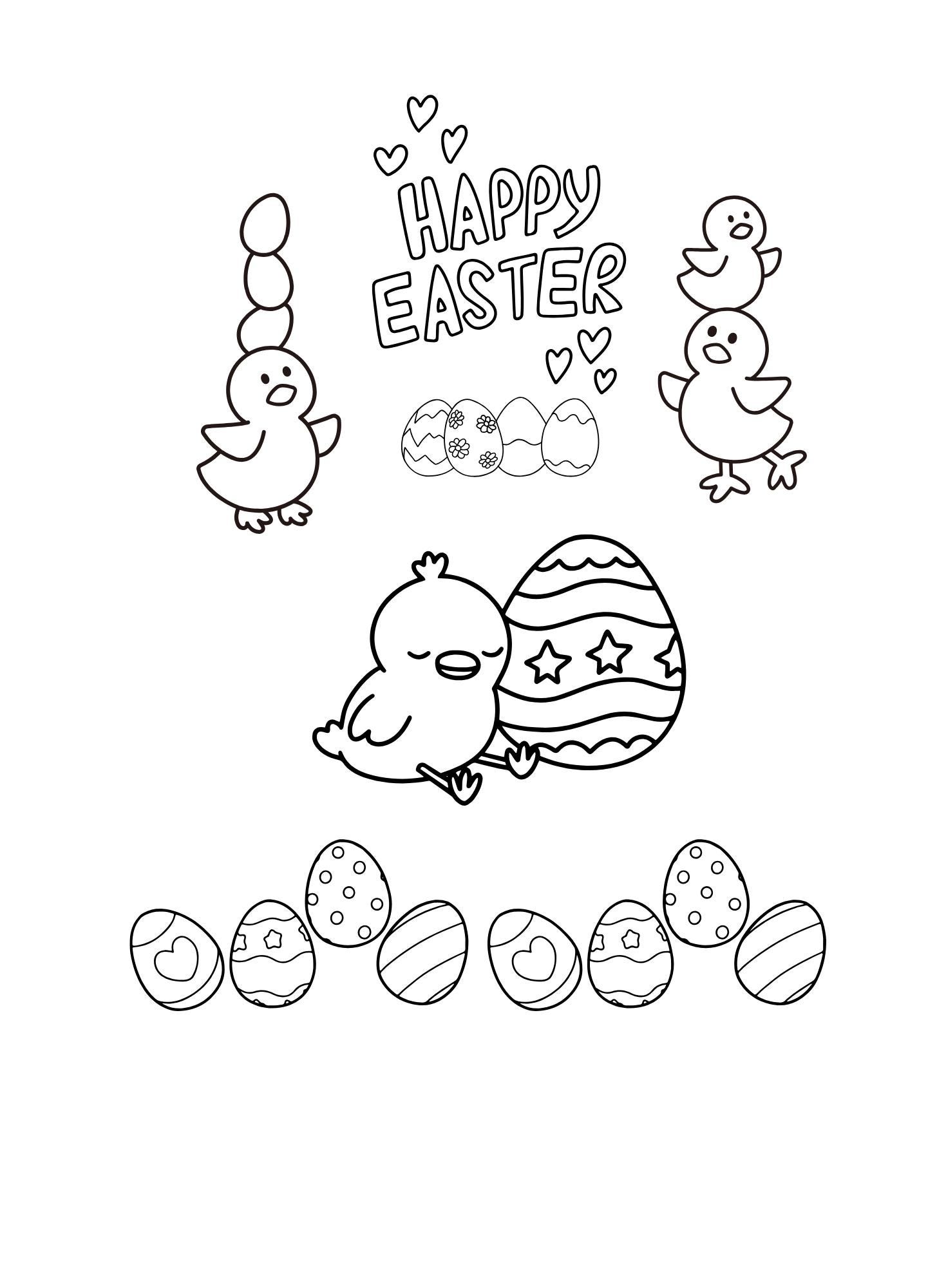Easter Coloring Pages - Includes 10 Printable Pages - Etsy