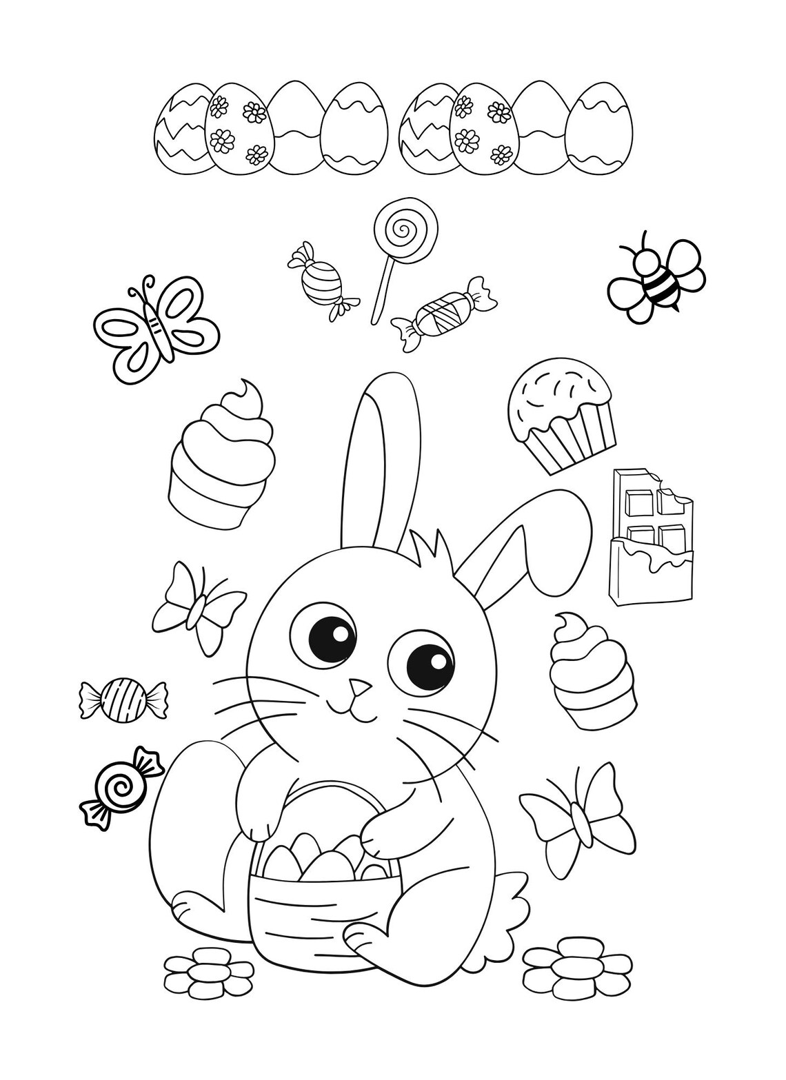Easter Coloring Pages - Includes 10 Printable Pages - Etsy