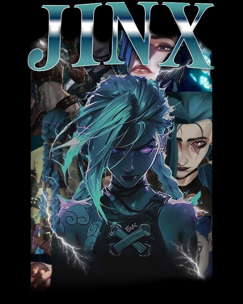 Jinx Graffiti PNG, League of Legends, Jinx Clipart for Shirt Design Sublimation & Crafts, Got ...