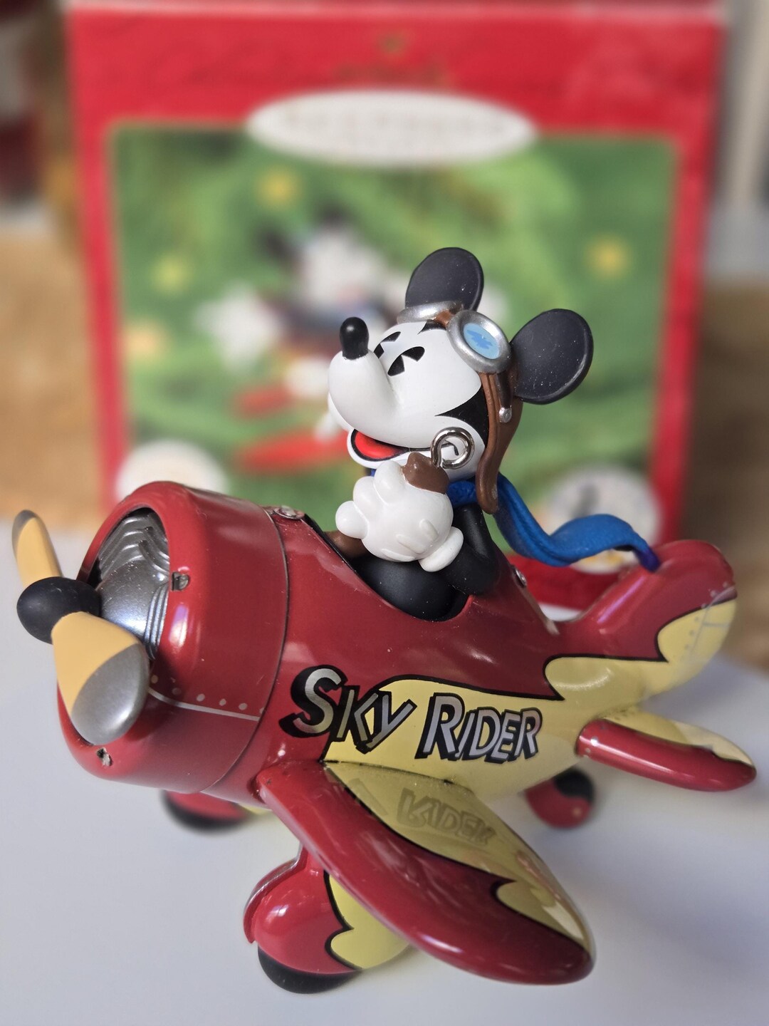 Mickey Mouse Sky Rider Propeller Plane Christmas Ornament Hallmark ...